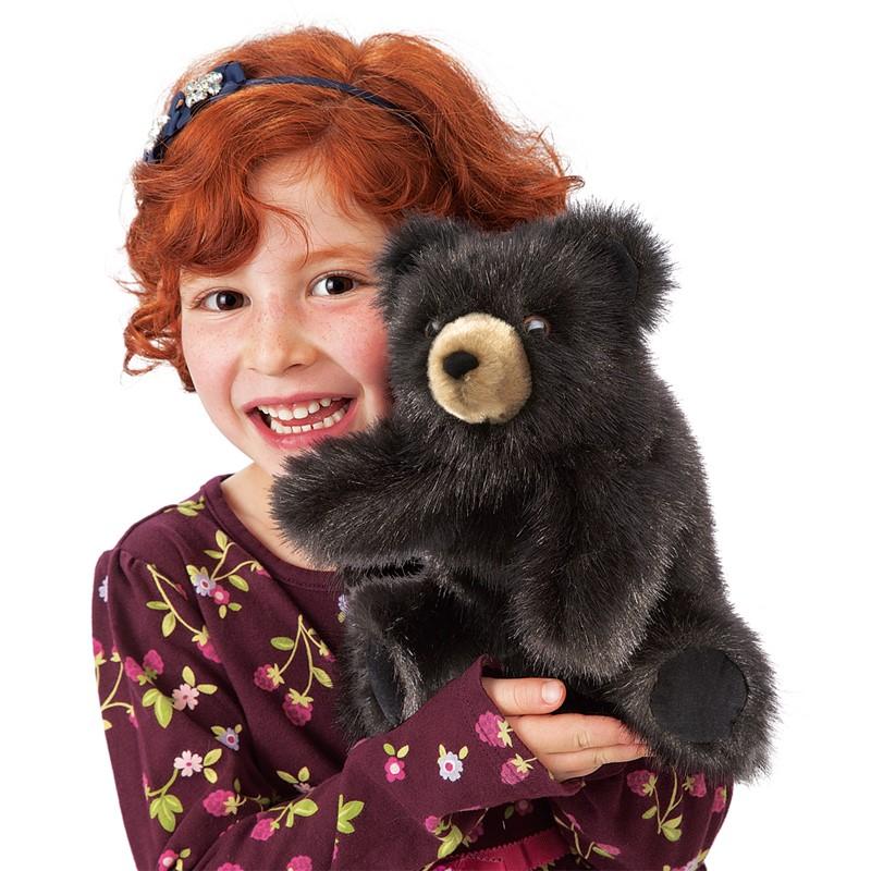 Folkmanis Bear, Baby Black Hand Puppet | Hand Puppets